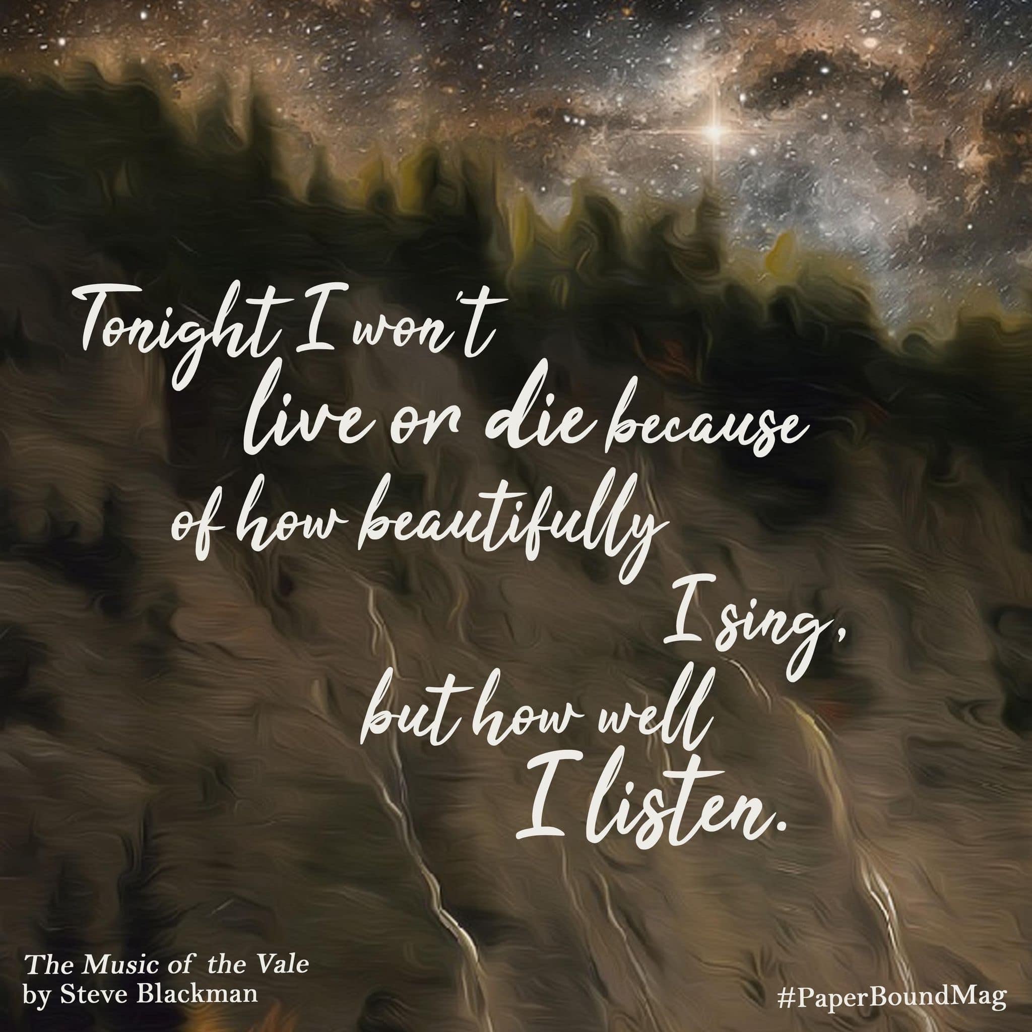 PaperBound’s winning story ‘The Music of the Vale’ by Steve Blackman ...